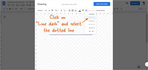 How To Add Dotted Line In Google Docs