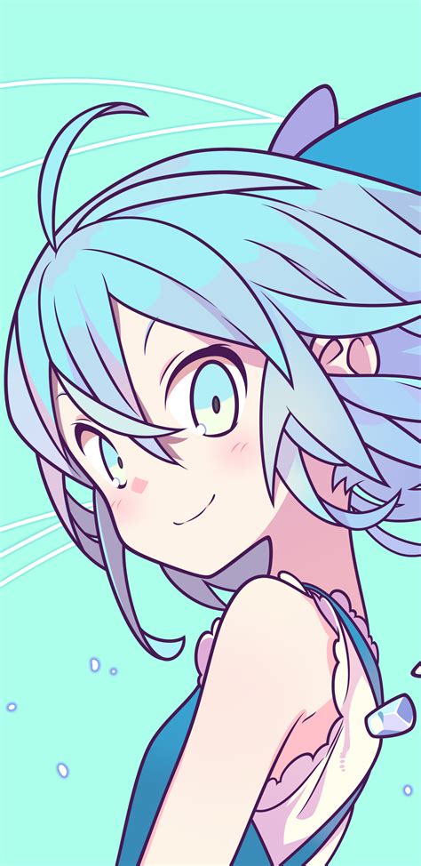 Anime Touhou Cirno Touhou 1440x2960 Phone Hd Wallpaper