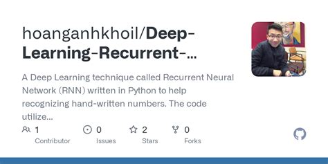 GitHub Hoanganhkhoil Deep Learning Recurrent Neural Network Hand Written Numbers Recognition