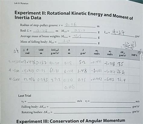 Solved Calculate And Record The Total Angular Chegg