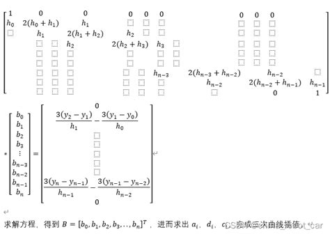 三次样条曲线插值 C 分段三次样条插值 Csdn博客
