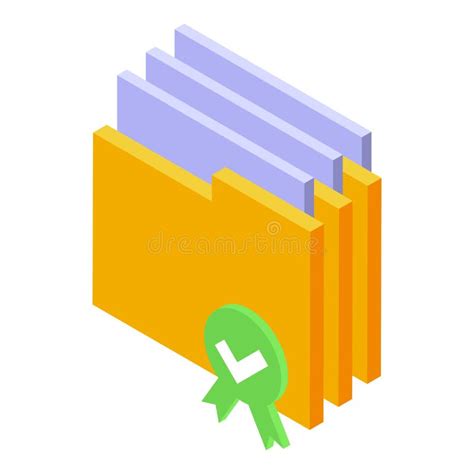 Password Folder Icon Color Outline Vector Stock Vector Illustration