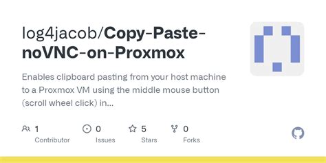 Github Log4jacobcopy Paste Novnc On Proxmox Enables Clipboard Pasting From Your Host Machine