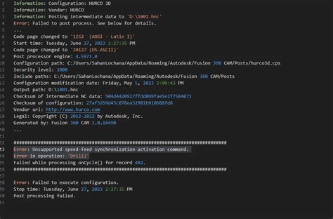Cant Use Tapping Operation By Using Hurco 3d Post Autodesk Community