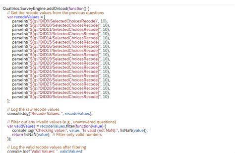 Calculating Recode Values Xm Community