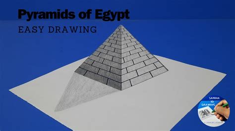 3d Pyramid Drawing Easy