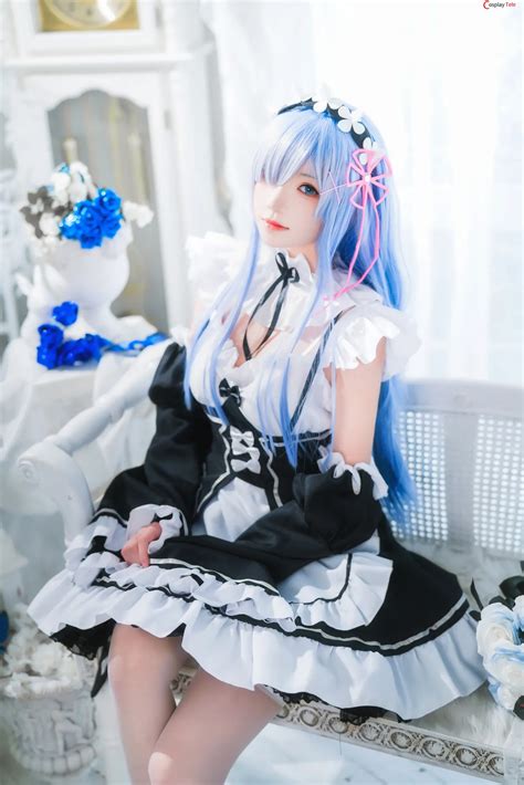 Cherry Neko 桜桃喵 Cosplay Rem Rezero Part 1 89 Photos Cosplaytele