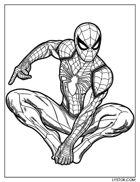 28 Безплатни за Печат Спайдърмен Картинки за Оцветяване за Възрастни и Деца Pdf