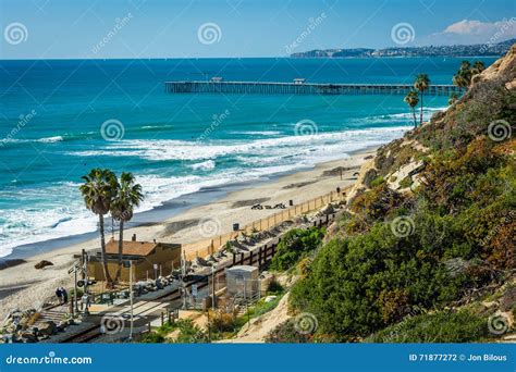 View Of The Beach And Pier In San Clemente California Editorial