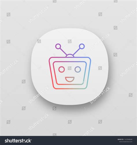 Vektor Stok Chatbot App Icon Uiux User Interface Tanpa Royalti 1167948640 Shutterstock