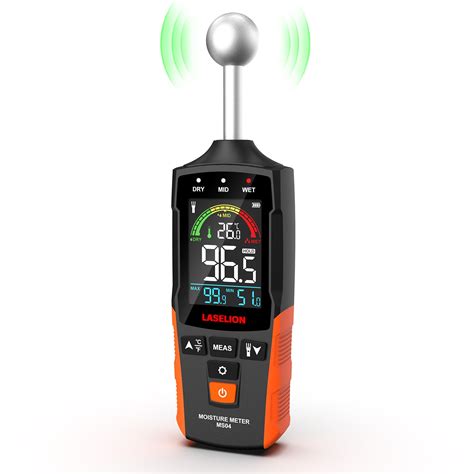 Laselion Ms04 Wall Moisture Meter With Ball Sensor For Non Destructive