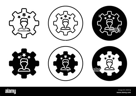 Employee Skills Icon Vector Logo Set Collection For Web App Ui Stock Vector Image And Art Alamy