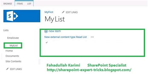 Sharepoint Tips And Tricks Create External List Using Business Data