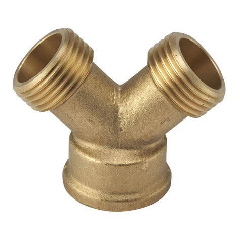 Cast Brass Hose Brass Y Shape Connector