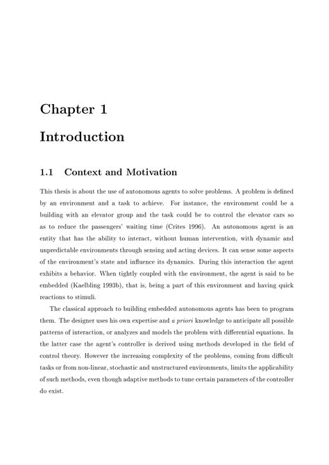Hierarchical Problem Solving Using Reinforcement Learning Methodology