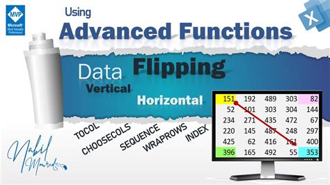Flipping Data In 2 Directions With Advanced Functions Youtube