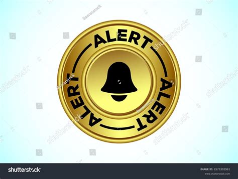 Alert Button Design Illustration Suitable Mobile Stock Vector Royalty