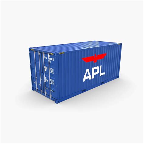 20ft Shipping Container Apl 3d Model By Dragosburian