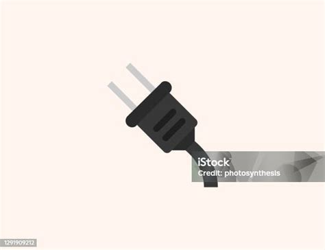 전기 플러그 벡터 아이콘입니다 격리 된 전기 플러그 플랫 컬러 일러스트 기호 벡터 전기 플러그에 대한 스톡 벡터 아트 및 기타