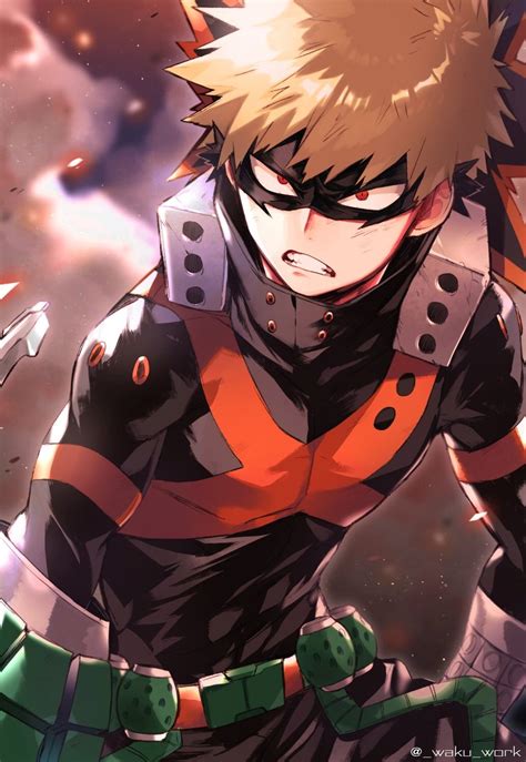 Bakugou Katsuki Boku No Hero Academia Drawn By Waku Work Danbooru