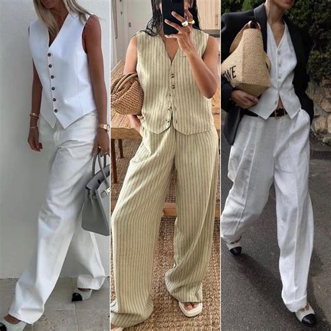 Мода літа 2023 — як і з чим носити костюмний жилет ідеї для луків — фото Телеграф