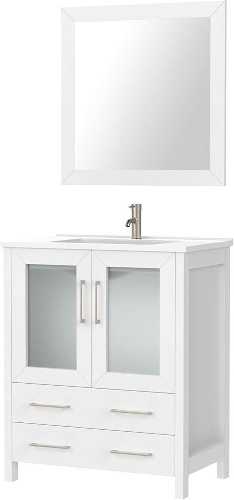 Homebeyond 30 Inch Modern Bathroom Vanity With Sink And Mirror Elegant