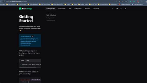 The Get Started Page Seems Its Having An Issue Issue Nuxt Image GitHub