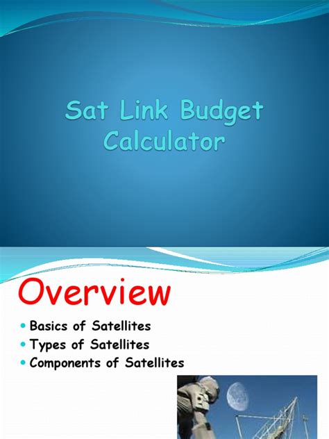 Satellite Link Budget Calculation Pdf Satellite Decibel