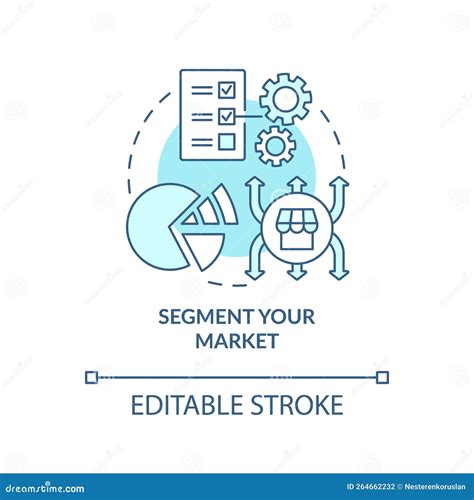 Segment Your Market Blue Concept Icon Stock Vector Illustration Of Criteria Brand 264662232