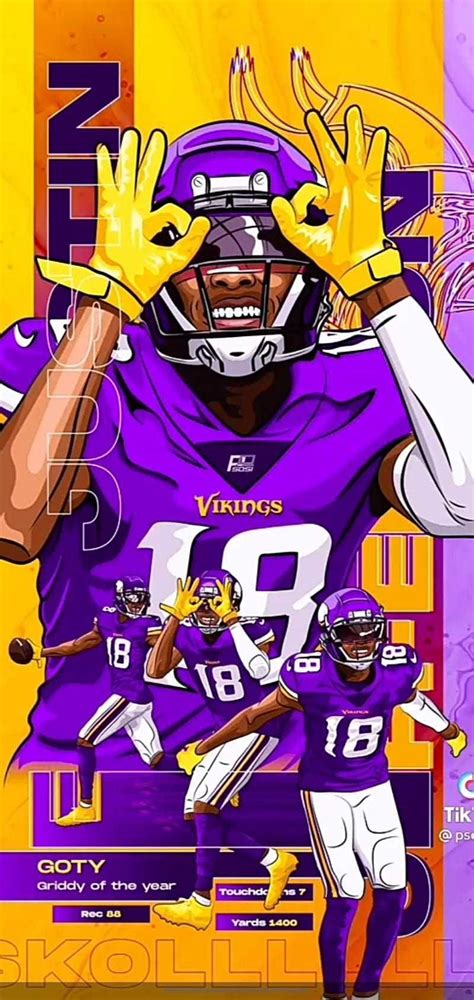🔥 60 Justin Jefferson Vikings Wallpapers Wallpapersafari