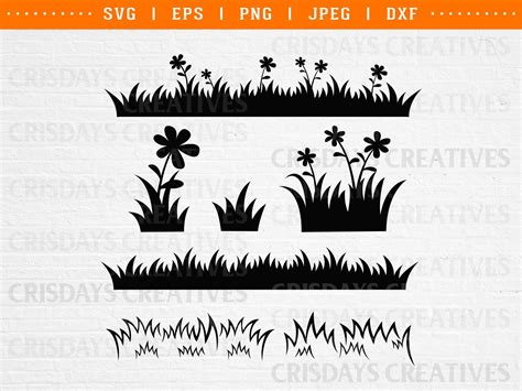 Grass Bundle Svg Grass Clipart Grass Template Grass Cutfile Grass