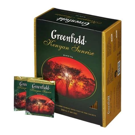 Чай Greenfield Kenyan Sunrise 100 пак, 17947, купить в Грант СПБ