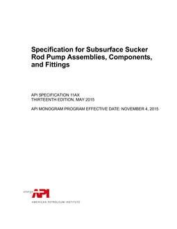 API Spec 11AX PDF Engineer Documents Center