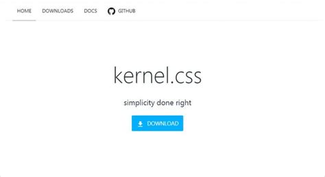 Kernel Css Hafif Semantik Frontend Framework Webmaster Kitchen