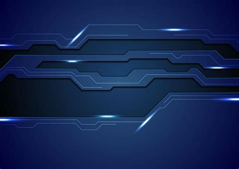 Premium Vector Abstract Dark Blue Concept Tech Background