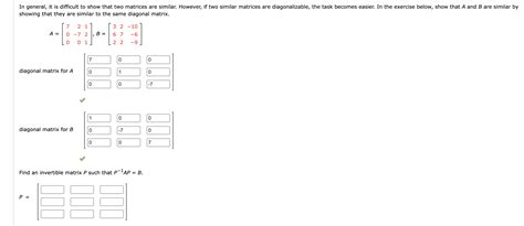 Solved Showing That They Are Similar To The Same Diagonal