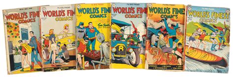 Bid Now Worlds Finest Comics Lot Of 6 Mags 1950s January 4 0123