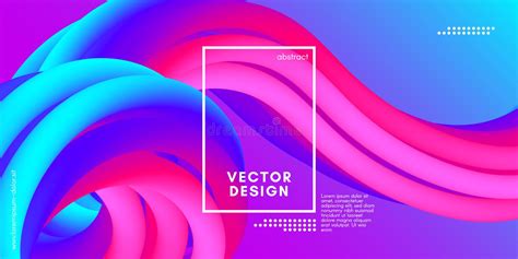 Abstract 3d Background Colorful Wave Fluid Shape Stock Vector Illustration Of Liquid