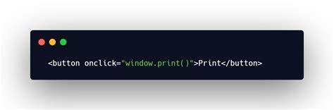 How To Print Webpage On Button Click With Javascript