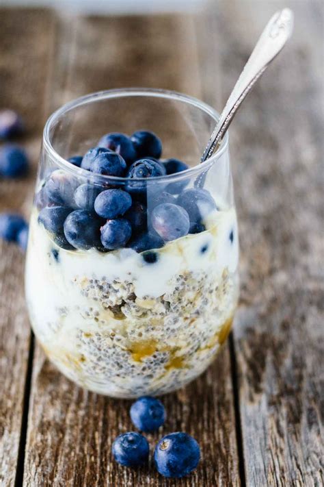 Easy Blueberry Chia Overnight Oats Jar Of Lemons