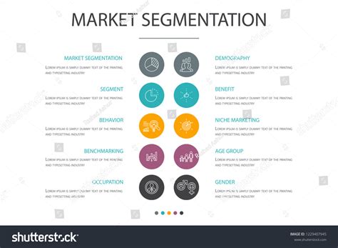Market Segmentation Presentation Template Cover Layout Stock Vector Royalty Free 1229407945