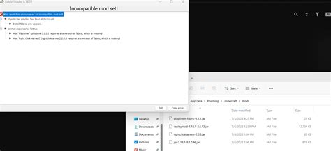 How To I Fix This Error Incompatible Mod Set Rfabricmc