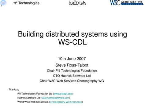 Ppt Building Distributed Systems Using Ws Cdl Powerpoint Presentation Id1361207