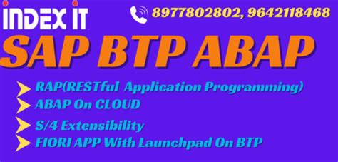 Sap Btp Abap Online Training Sap Rap Online Training