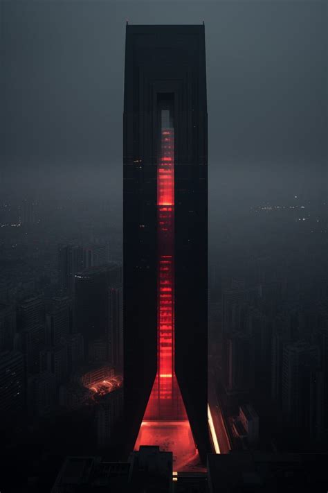 An Ominous Giant Monolithic Structure