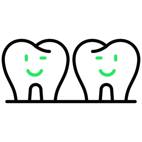 Healthy Teeth Generic Color Outline Icon