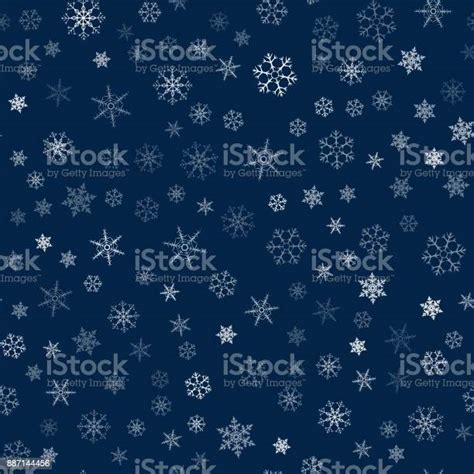 크리스마스 눈송이에서 완벽 한 패턴입니다 디자인 엽서 초대장 인사말 및 의류에 대 한 새 해 축제 텍스처 12월에 대한 스톡 벡터 아트 및 기타 이미지 Istock