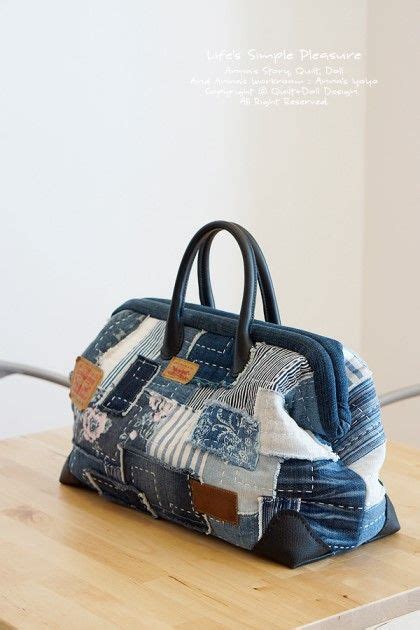 데님 패치워크 닥터백 퀼트앤돌디자인 퀼트가방퀼트 프레임 휠가방 청바지리폼 가방데님 토트백 Bolso Patchwork Carteras Bolsa De