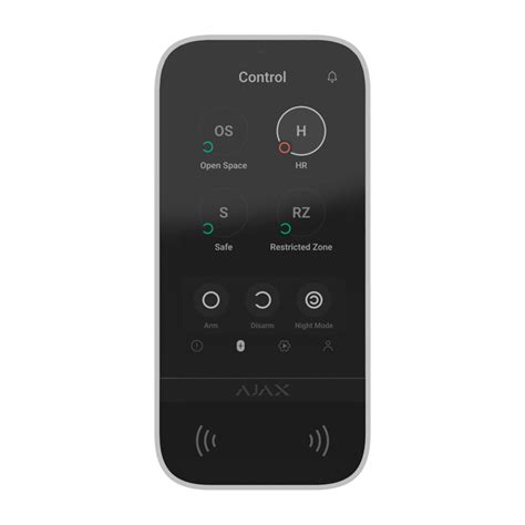 Ajax Keypad Touchscreen Concept Sécurité