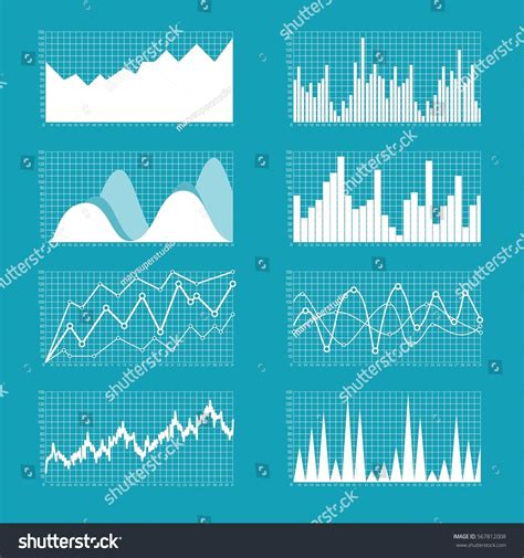 Graphs Charts Set Statistic Data Information Stock Vector Royalty Free 567812008 Shutterstock